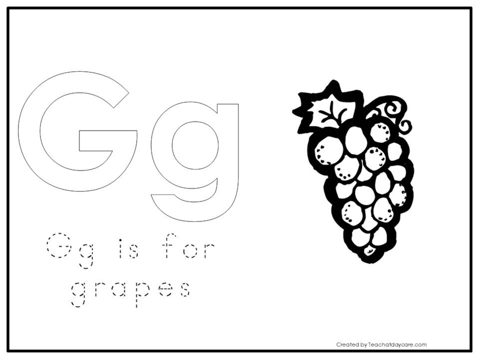 26 Printable Alphabet Phonics Color Worksheets. Preschool-kdg | Etsy