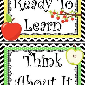 8 Printable Apple Theme Behavior Clip Chart Cards. Classroom Behavior ...