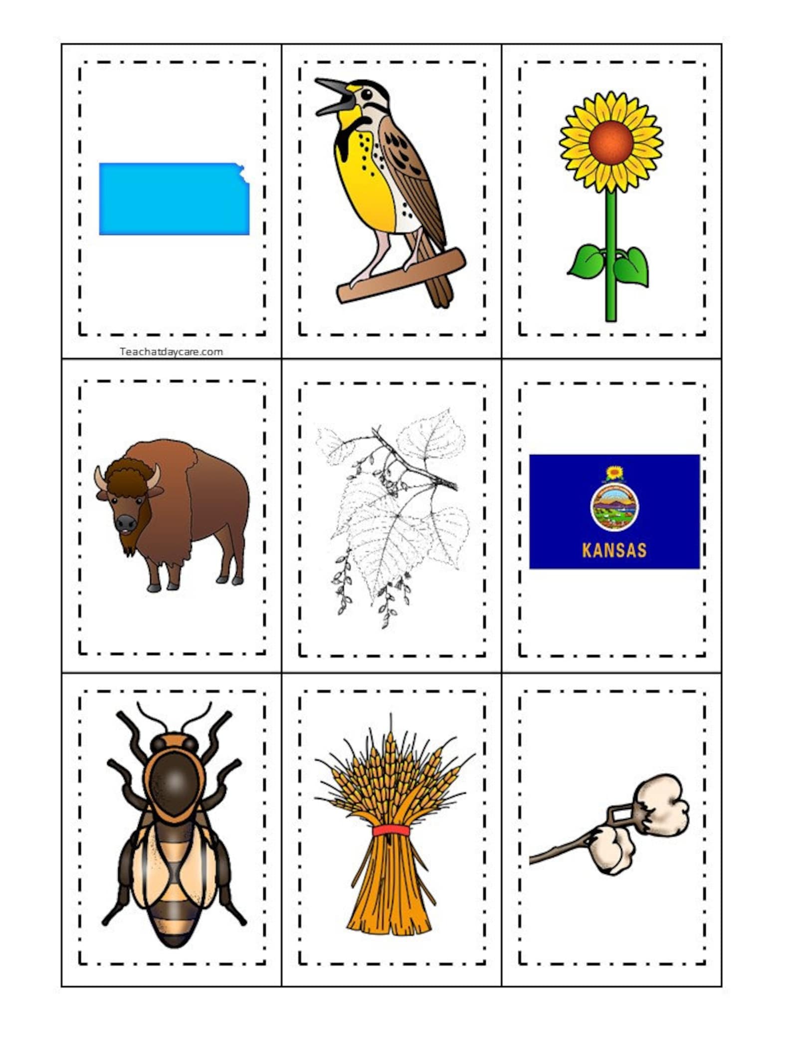 30 Kansas State Symbols Themed Learning Games Download. ZIP - Etsy
