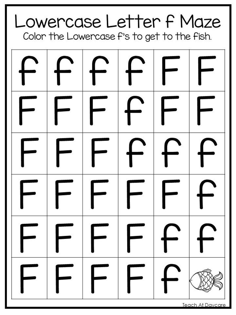 26 Lowercase Letter Maze Worksheets. Preschool-Kindergarten | Etsy