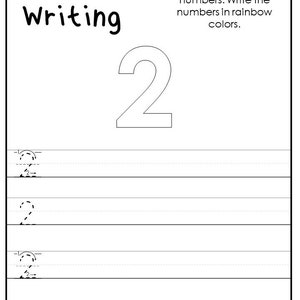 21 Printable Rainbow Write the Numbers Worksheets. Numbers 0-20 ...