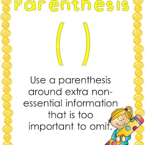 10 Printable Punctuation Posters. Full Page Classroom Wall Charts. 8.5 ...