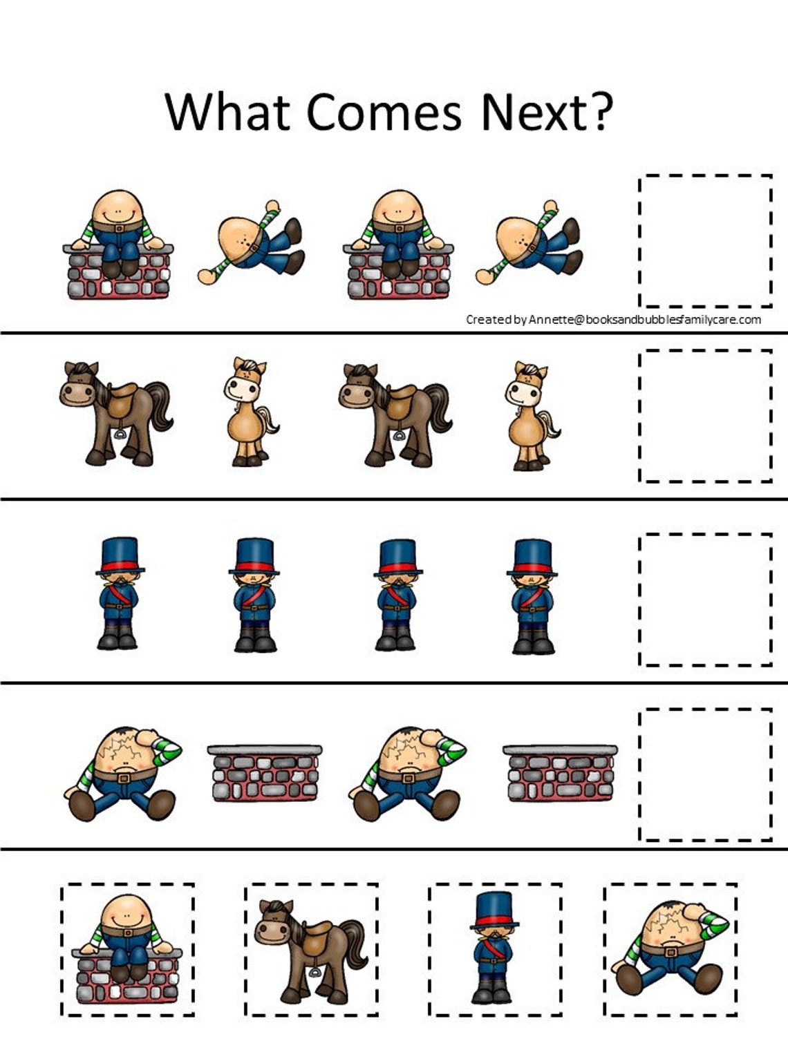 30 Humpty Dumpty Games Download. Games and Activities in PDF | Etsy