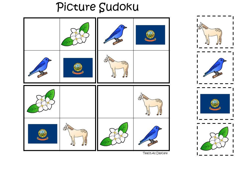 30 Idaho State Symbols themed Learning Games Download. ZIP | Etsy