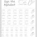 ASL Trace and Sign the Alphabet Worksheets. Preschool Phonics and ...