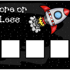 10 Printable Space Themed Kindergarten Math Center Games and Activities ...