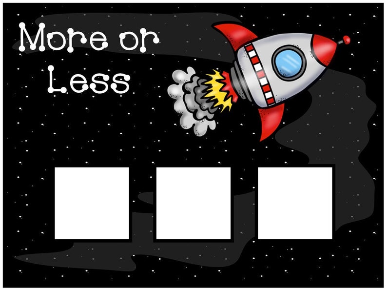 10 Printable Space Themed Kindergarten Math Center Games and Activities ...