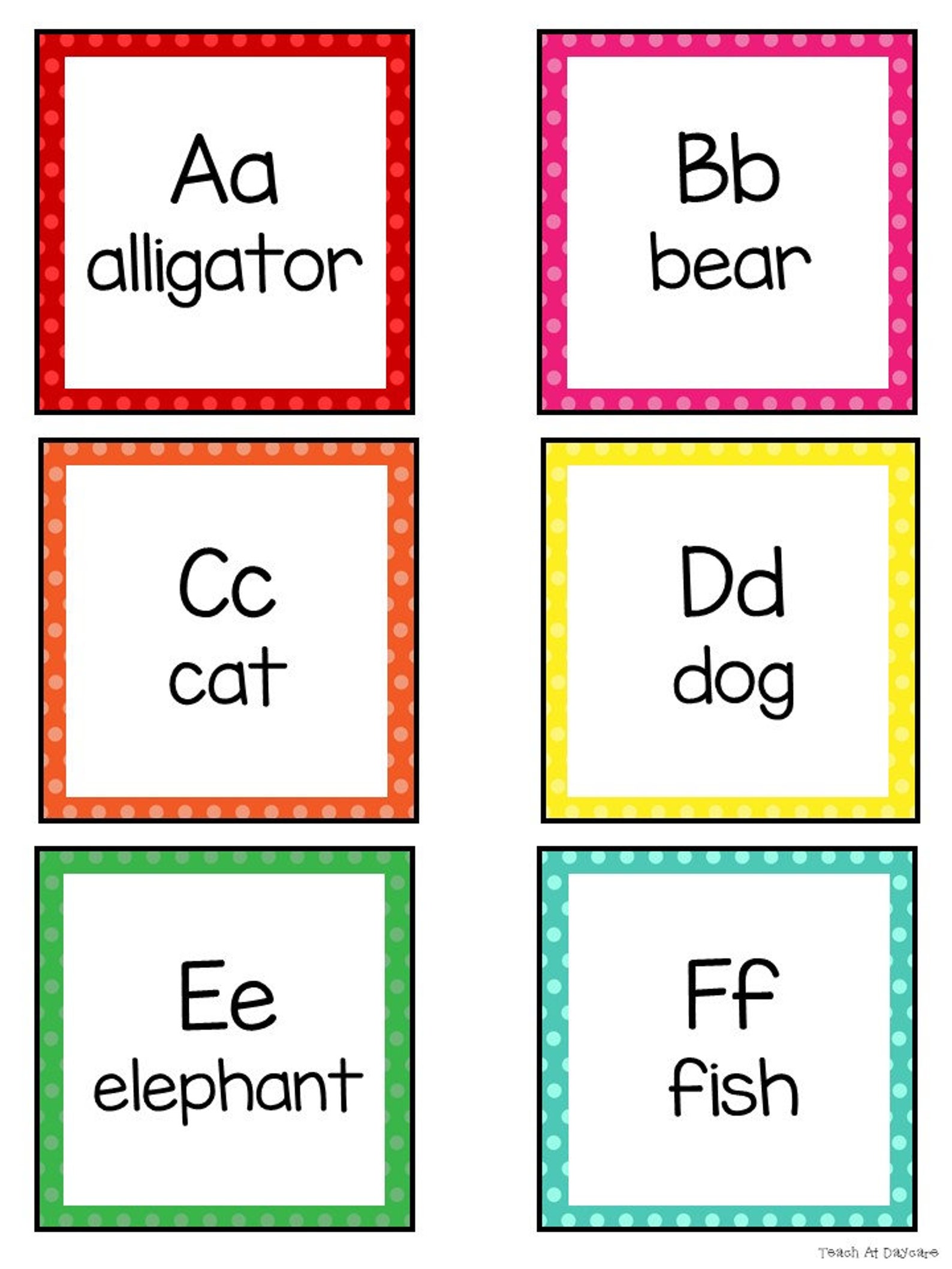 Animal Alphabet Bingo Phonics Game and Worksheets. Color & Black and ...