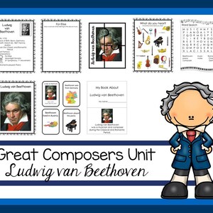 Ludwig Van Beethoven Great Composer Unit. Music Appreciation. - Etsy