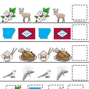 30 Arkansas State Symbols Themed Learning Games Download. ZIP File ...