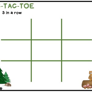 10 Printable Woodland Animals Themed Kindergarten Math Center Games and ...