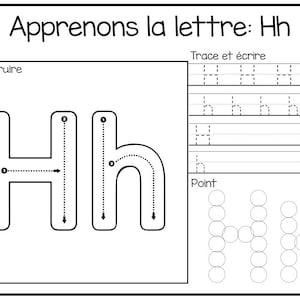 Let's Learn the Letters in French-build, Trace and Write, and Dot ...
