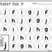 26 Printable Alphabet Lowercase Dab It Worksheets. Preschool-kdg ...