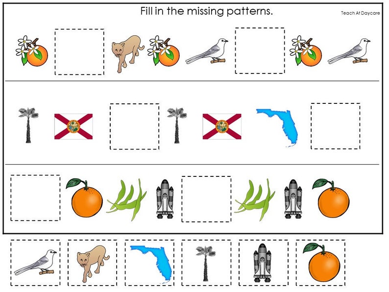 30 Florida State Symbols Themed Learning Games Download. ZIP | Etsy