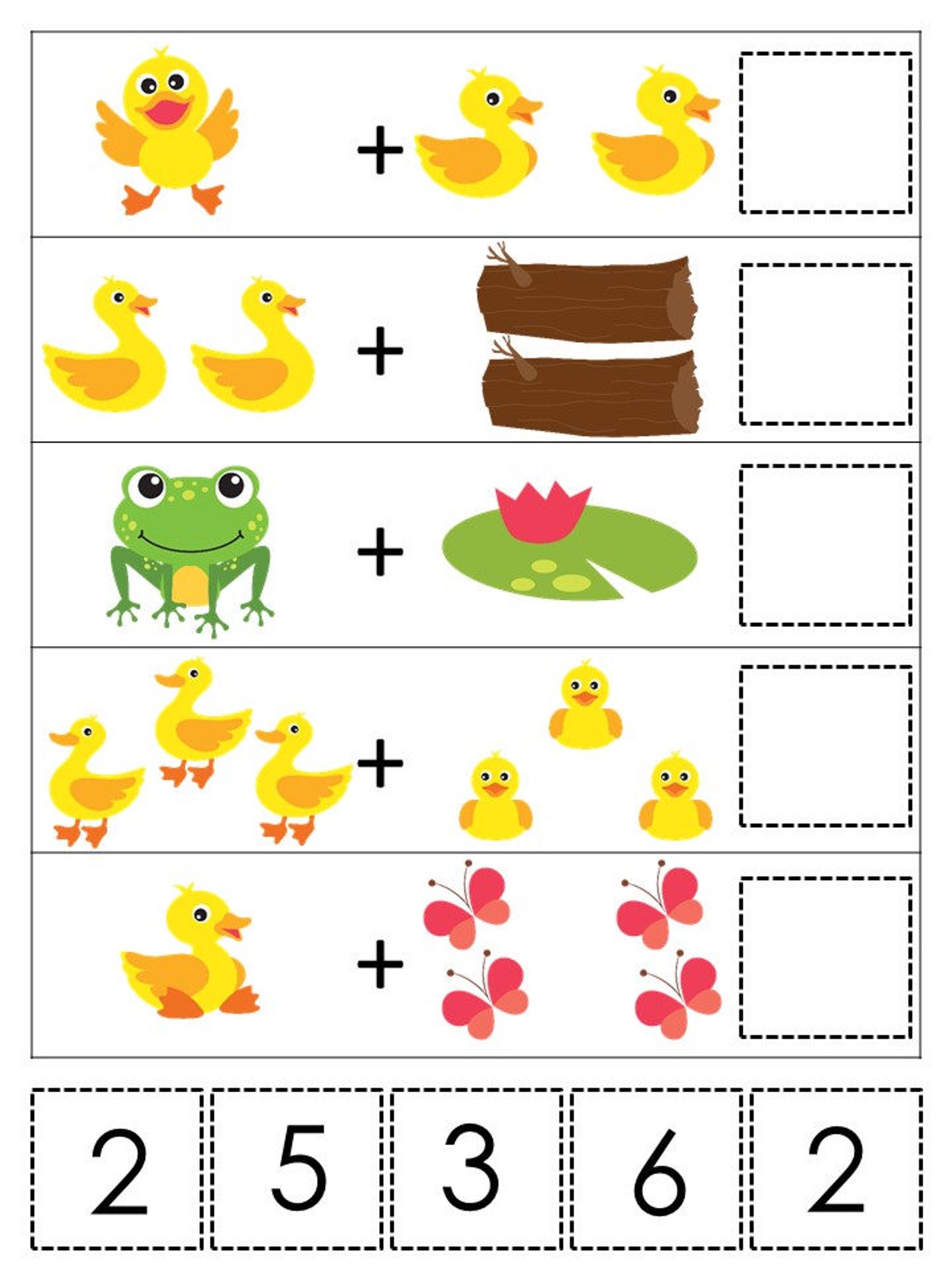 30 Ducks at the Pond Preschool Educational Learning Games - Etsy