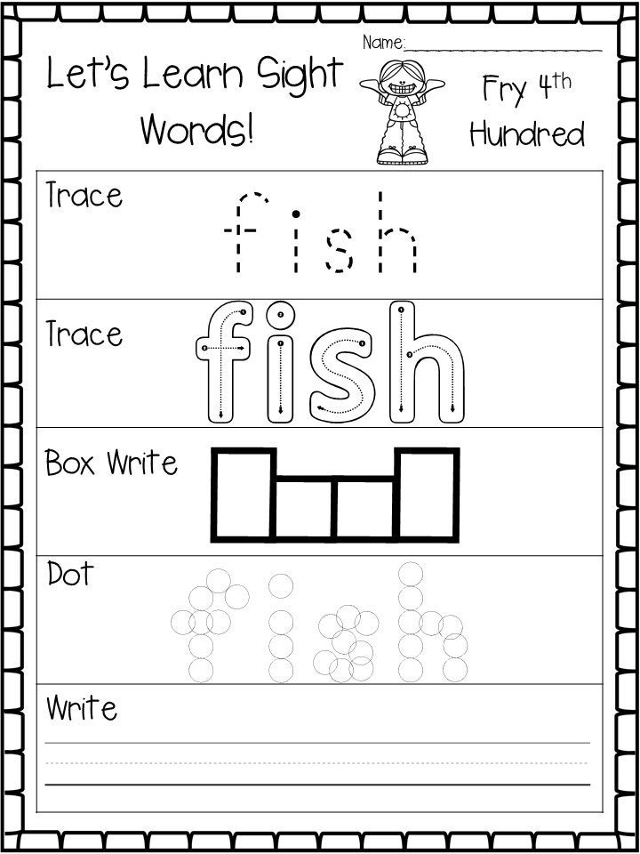 100 Printable Let's Learn Fry 4th Hundred Sight Words - Etsy