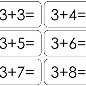169 Printable Addition Flashcards. Facts 0-12. Preschool Thru 3rd Grade ...