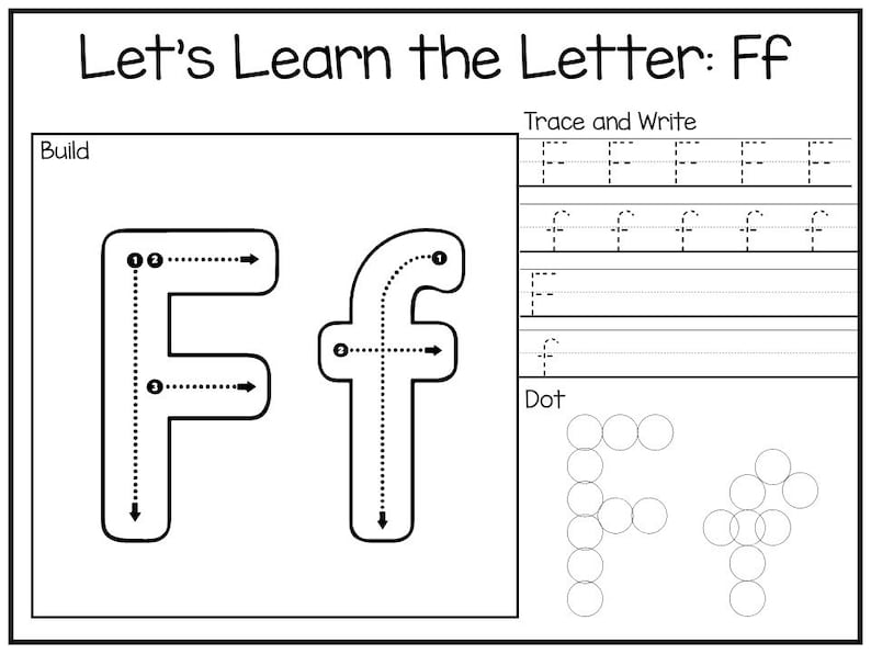 Let's Learn the Letters-build, Trace and Write, and Dot Preschool ...