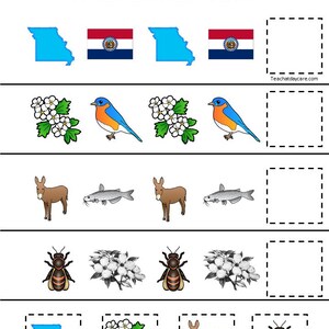30 Missouri State Symbols Themed Learning Games Download. ZIP File ...