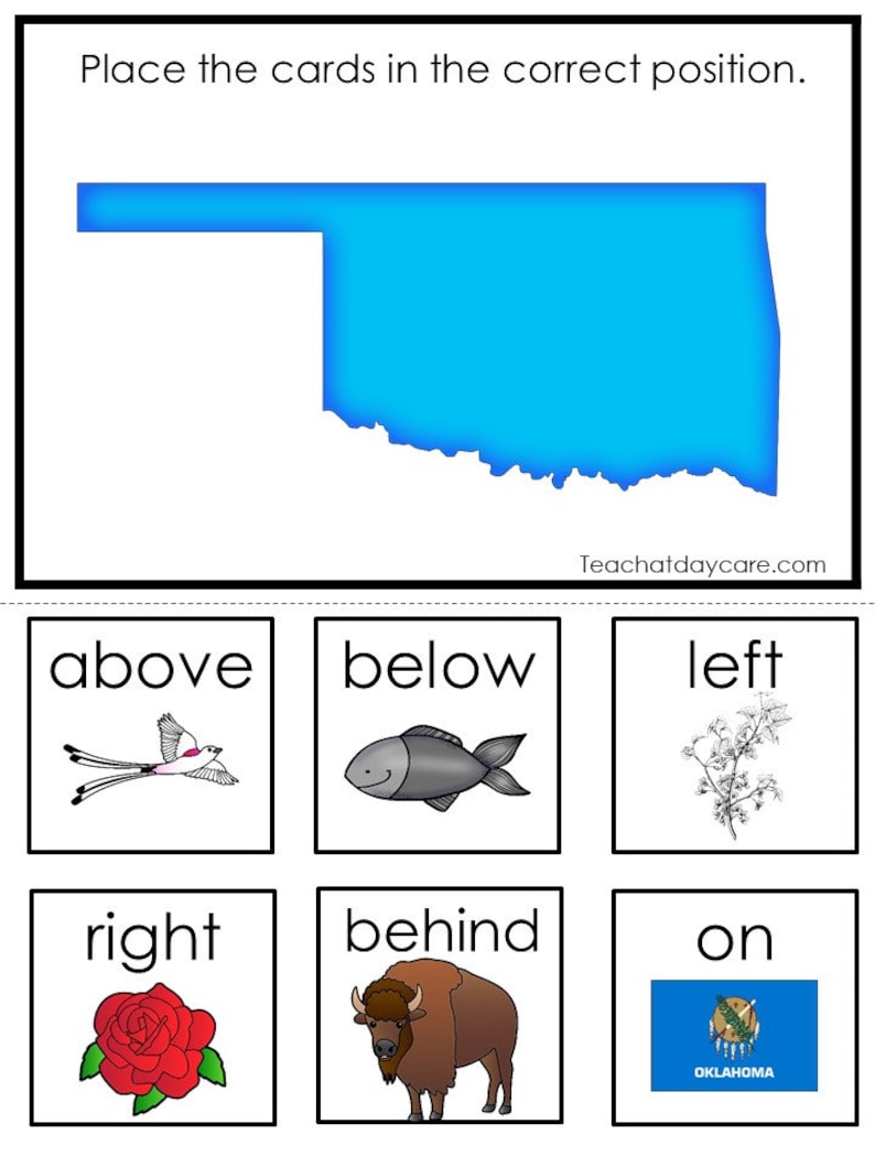 30 Oklahoma State Symbols Themed Learning Games Download. ZIP | Etsy