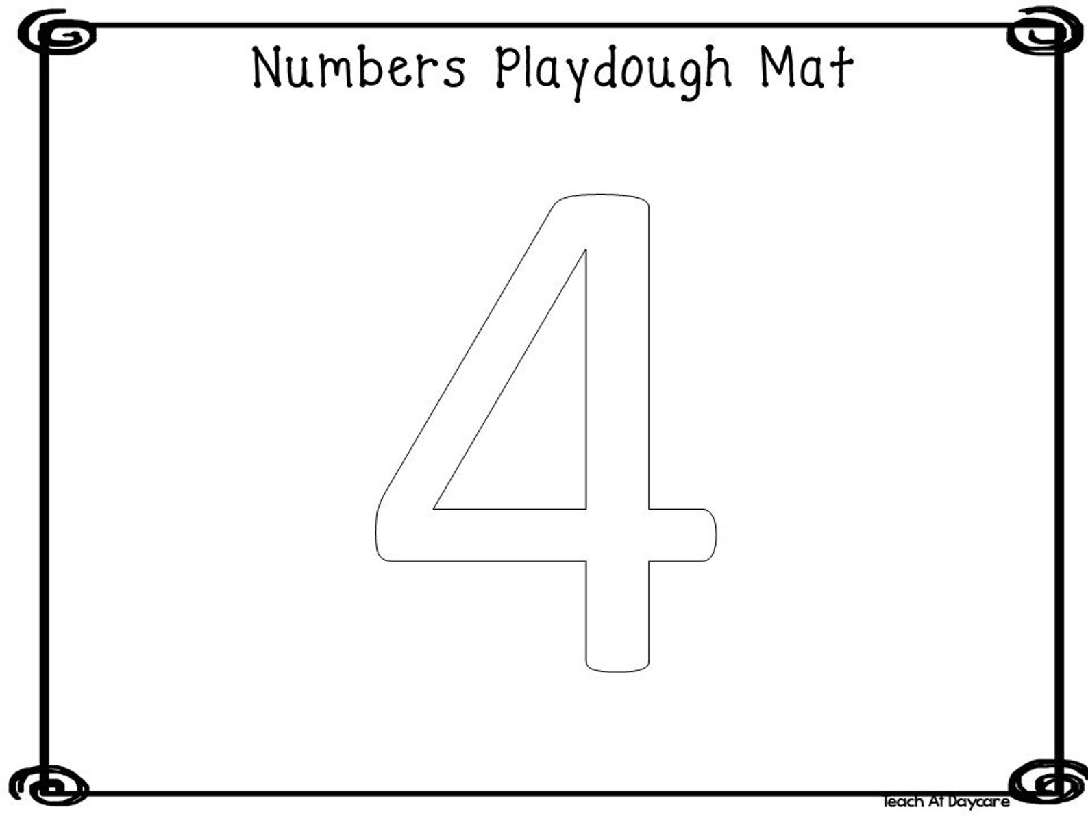 21 Printable Numbers Play Dough Mats Worksheets. Numbers 0-20. - Etsy