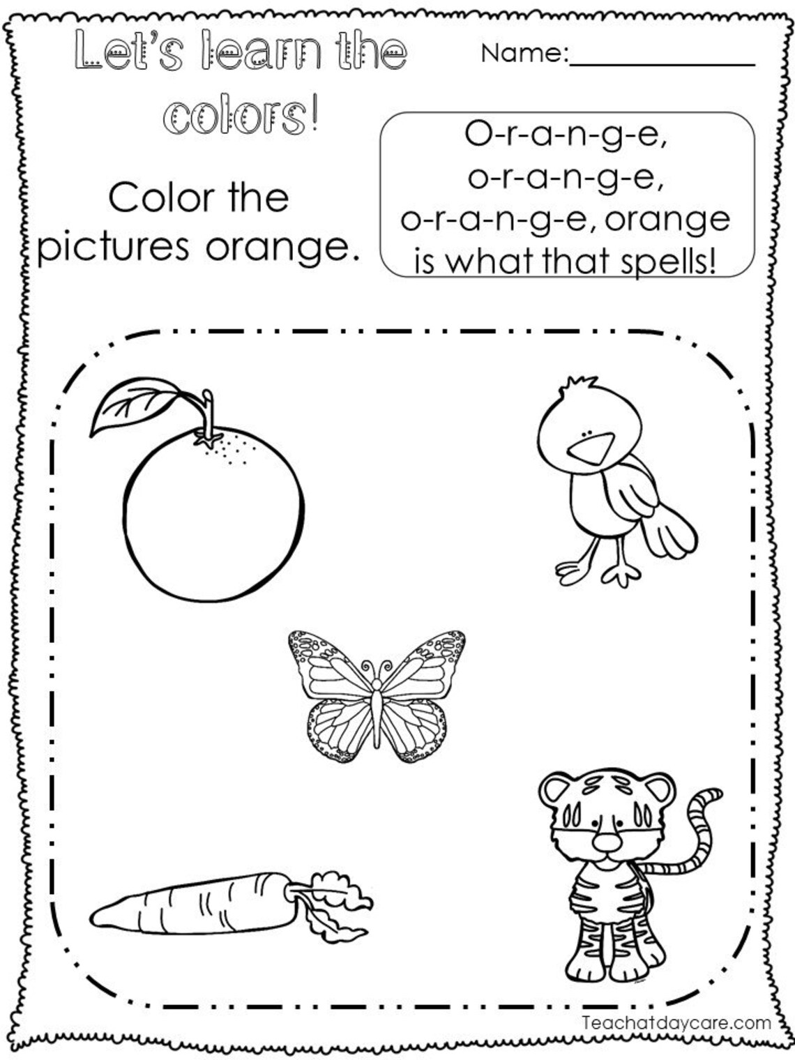 11 Spell and Color Worksheets. Preschool and Kindergarten - Etsy