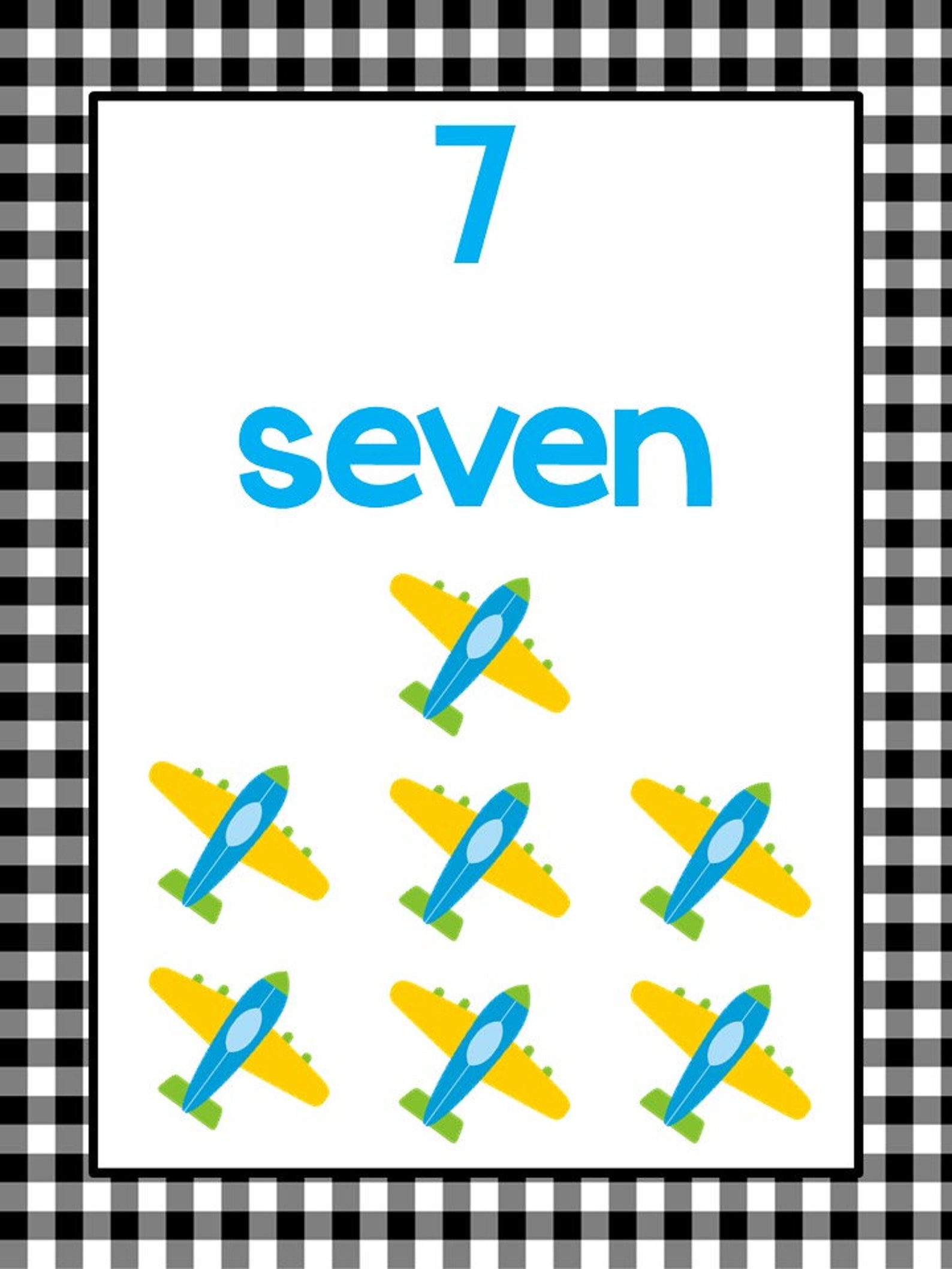 20 Printable Numbers Posters. Numbers 1-20. Classroom Wall | Etsy