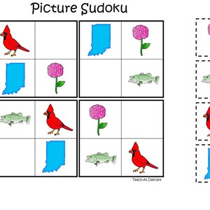 30 Indiana State Symbols Themed Learning Games Download. ZIP File ...