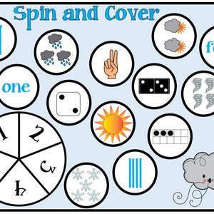 10 Printable Weather Themed Kindergarten Math Center Games and ...