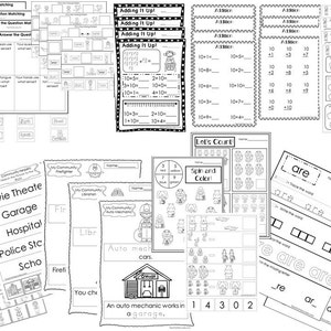 277 Advanced Kindergarten Worksheets Download. Preschool-kindergarten ...