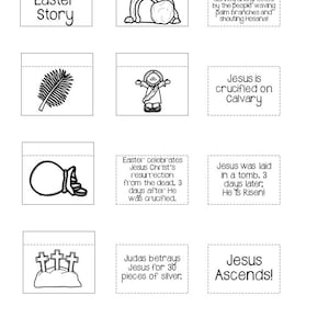 The Story of Easter Learning Activities and Worksheets. Children's ...