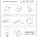 11 Color the Picture and Trace the Color Words Worksheets. Preschool ...