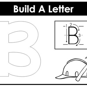 26 Printable Alphabet Build A Letter Worksheets. Preschool-kdg Phonics ...