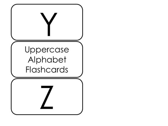 Uppercase Alphabet Cards