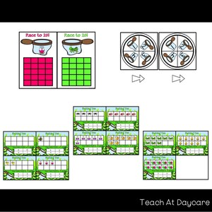 10 Printable Bugs Themed Kindergarten Math Center Games and Activities ...