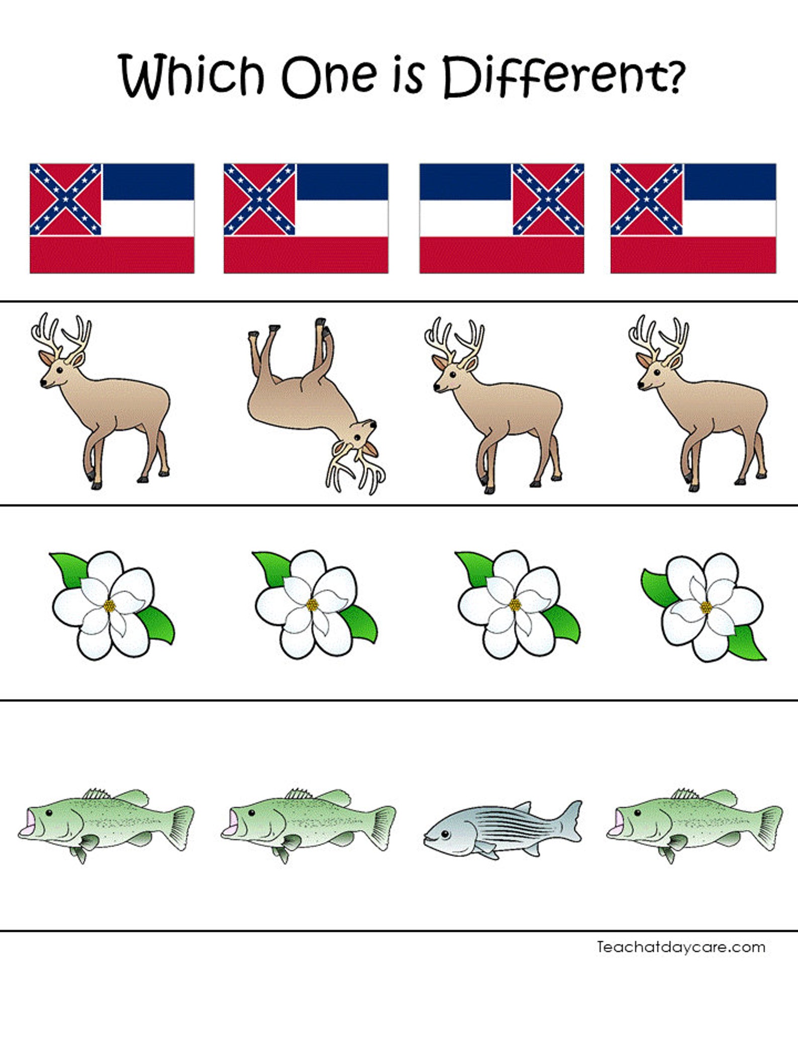 30 Mississippi State Symbols Themed Learning Games Download. | Etsy