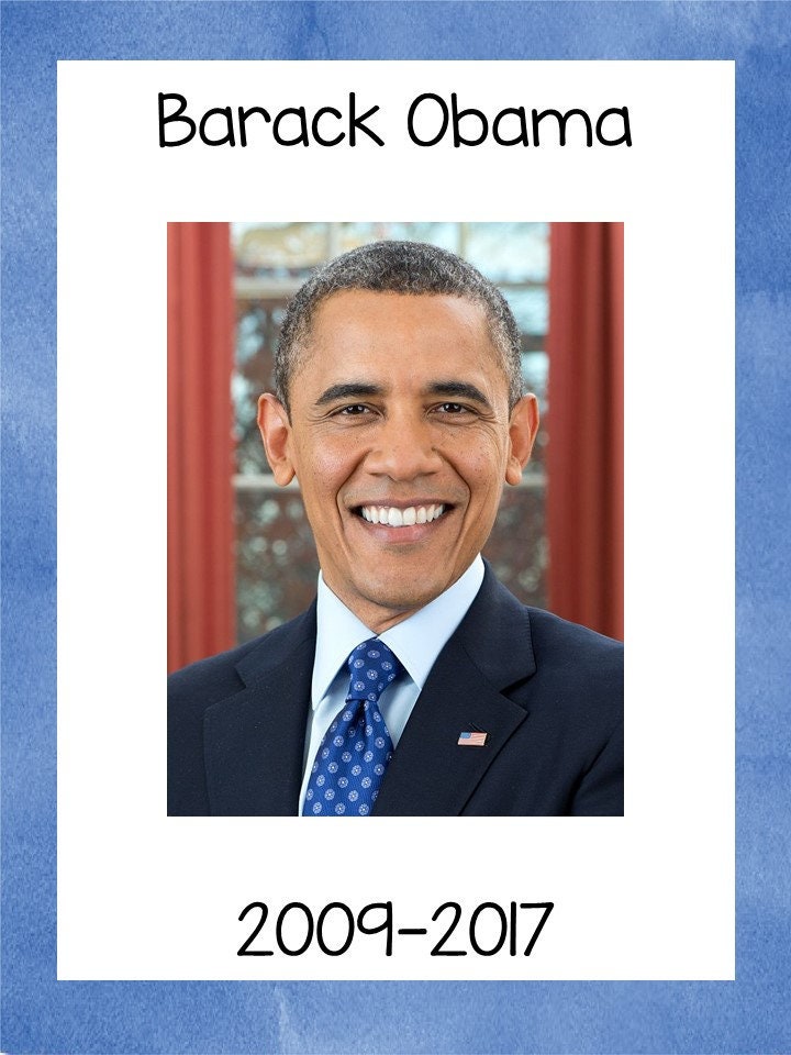 47 U.S. Presidents Classroom Posters and Wall Charts. US History. Full ...
