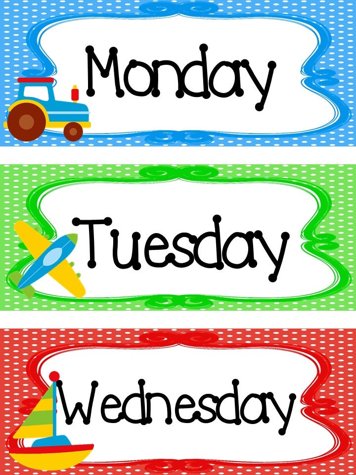 Transportation Themed Printable Classroom Accessories and - Etsy