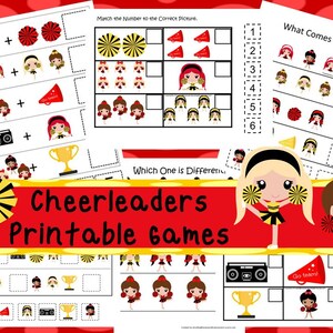 30 Cheerleader Games Download. Games and Activities in PDF Files. - Etsy