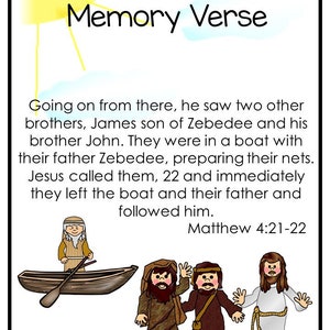 The 12 Apostles Unit Study Sets. Worksheets and Activities in a ZIP ...