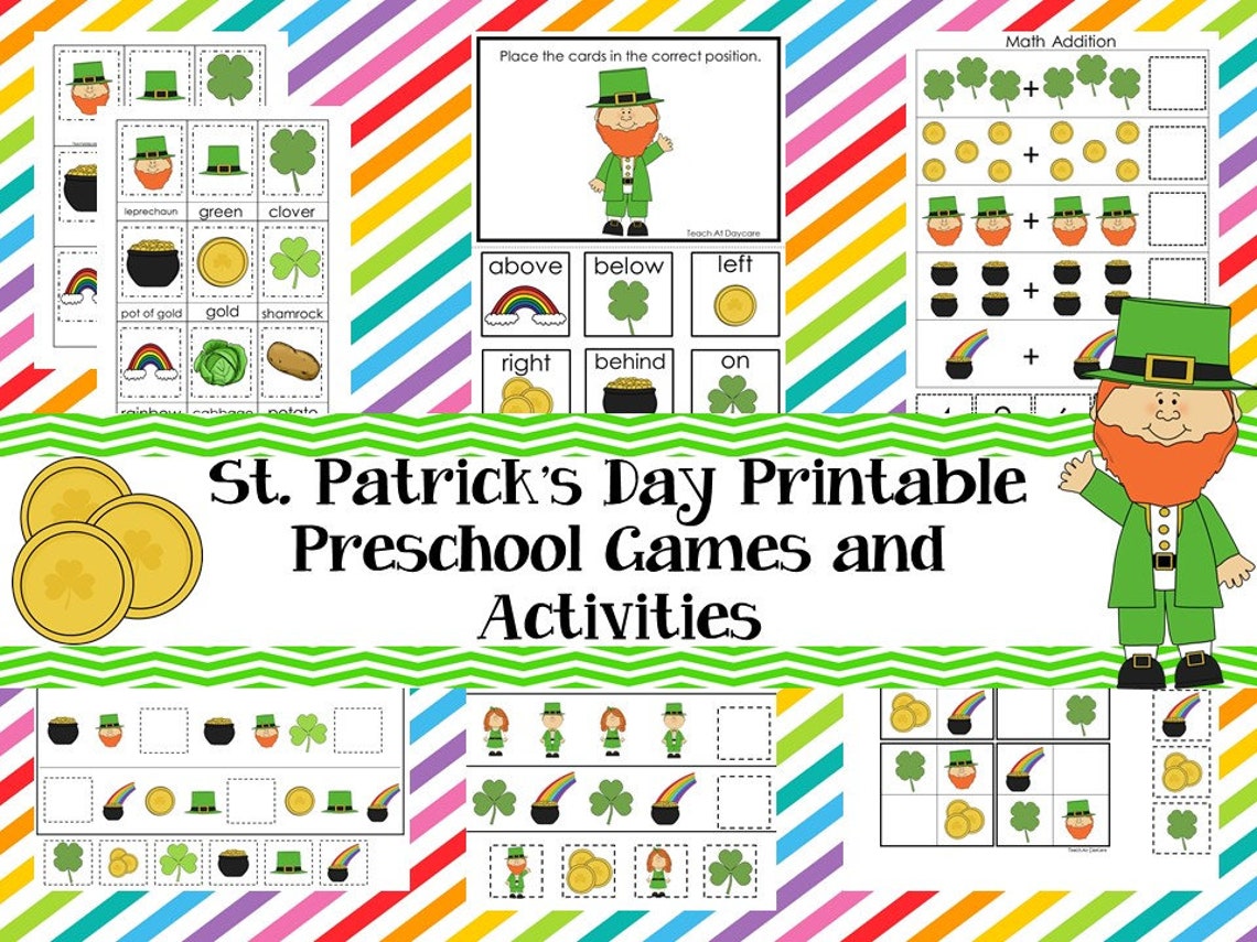 30 Printable St. Patrick's Day Preschool Educational - Etsy