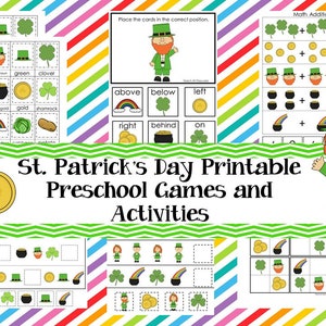 30 Printable St. Patrick's Day Preschool Educational Learning Games ...