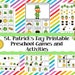 30 Printable St. Patrick's Day Preschool Educational Learning Games ...