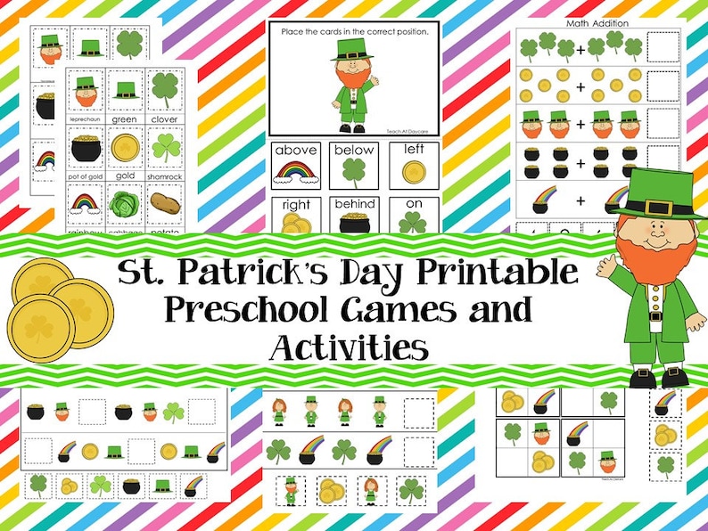 30 Printable St. Patrick's Day Preschool Educational - Etsy