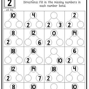 12 Printable Multiplication Number Bonds Worksheets. Numbers 1-12. 1st ...