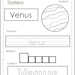 16 Solar System Planets Color Read Trace Write Worksheets. Preschool ...