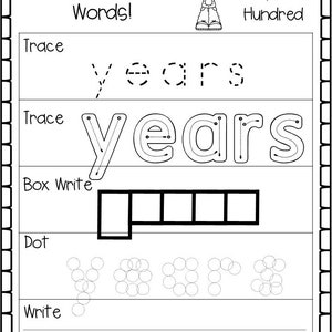 100 Printable Let's Learn Fry 2nd Hundred Sight Words Worksheets. 2nd ...