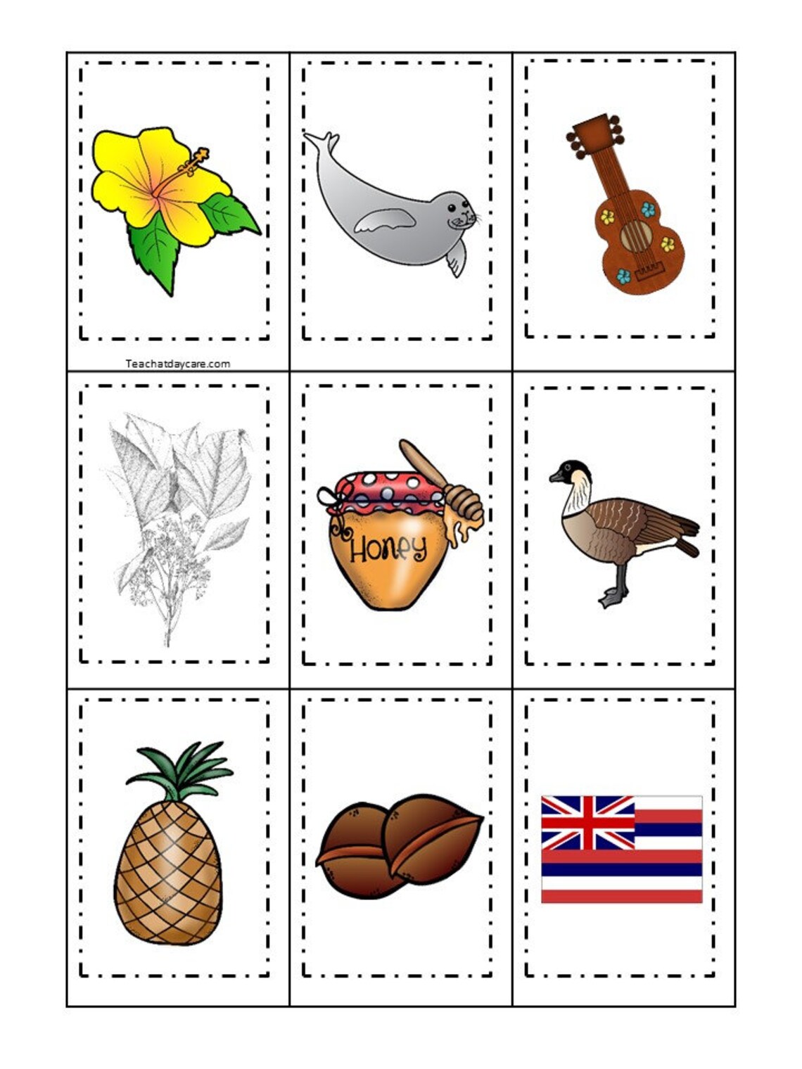 30 Hawaii State Symbols themed Learning Games Download. ZIP | Etsy