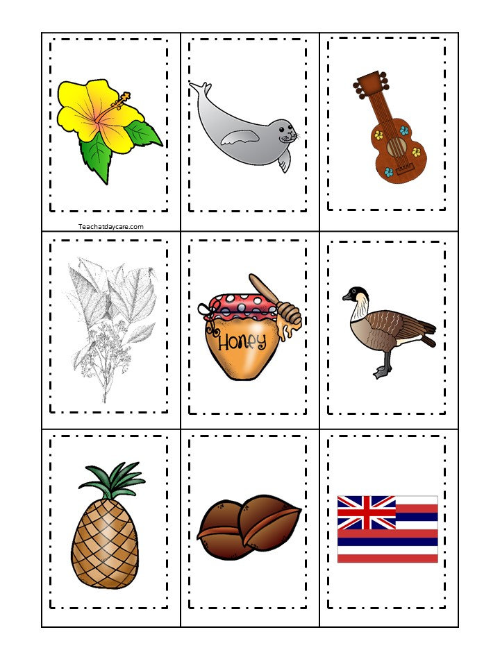 30 Hawaii State Symbols themed Learning Games Download. ZIP | Etsy