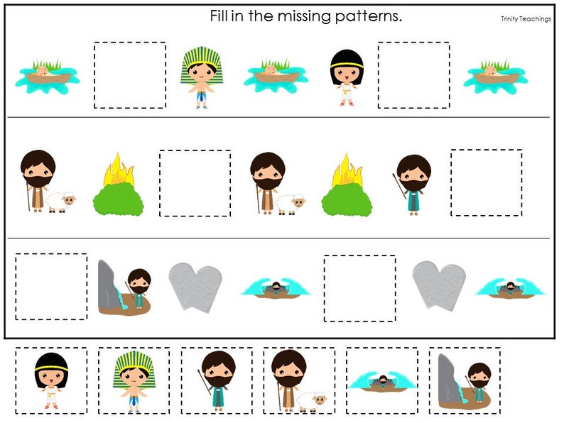 30 Moses Games Download. Games and Activities in PDF Files. - Etsy